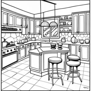 Creative Home Design: Modern Kitchen Others - HuLaHo Coloring Pages