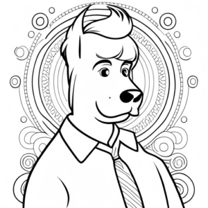 Dapper Dogs with Shirt and Tie Animals - HuLaHo Coloring Pages